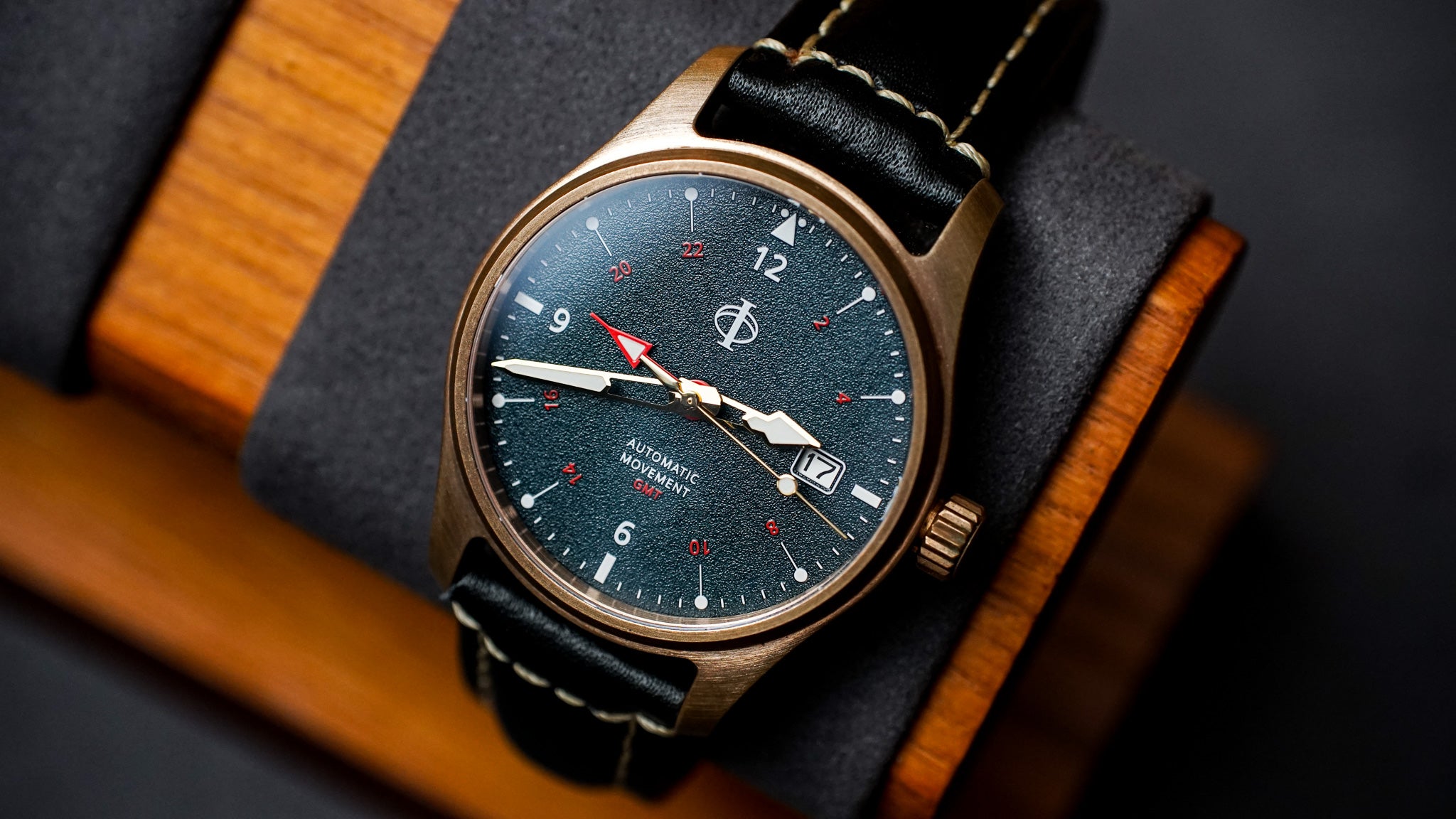 Hurricane GMT - Petroleum Blue - Bronze Case (CuSn8) – FWM